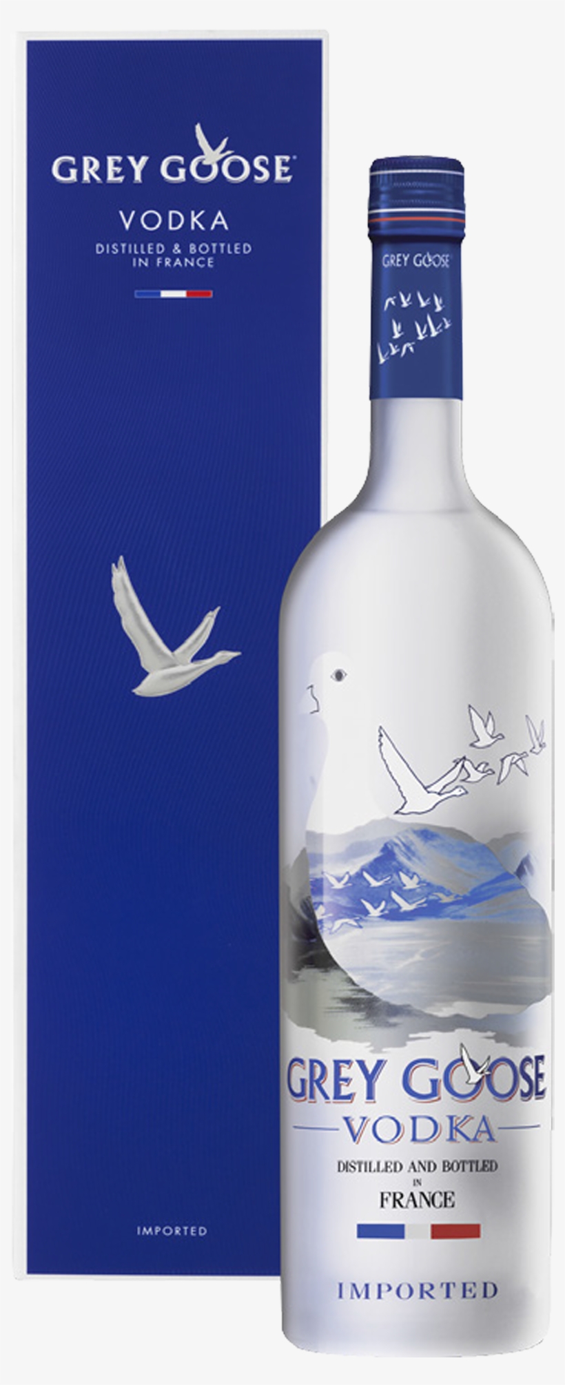 Grey Goose Vodka Gift Box 1l - Grey Goose 1 Litre Transparent PNG ...