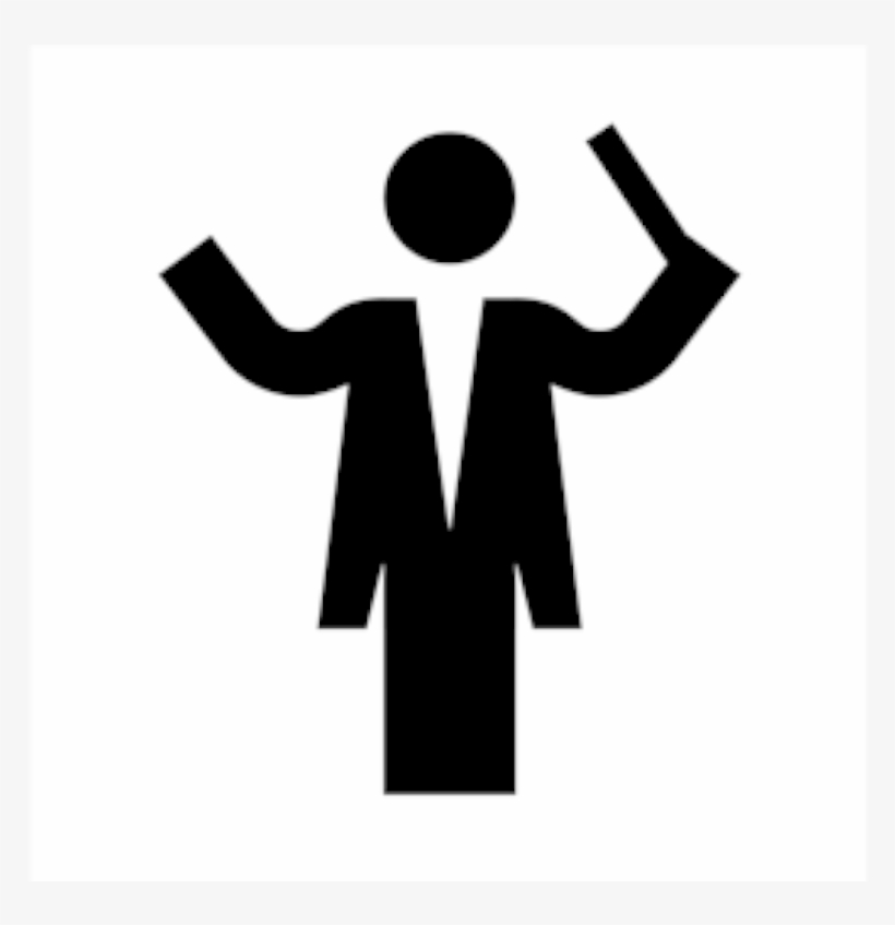 Conductor Icons Choir Clip Art Symbol - Orchestra Conductor Clip Art ...