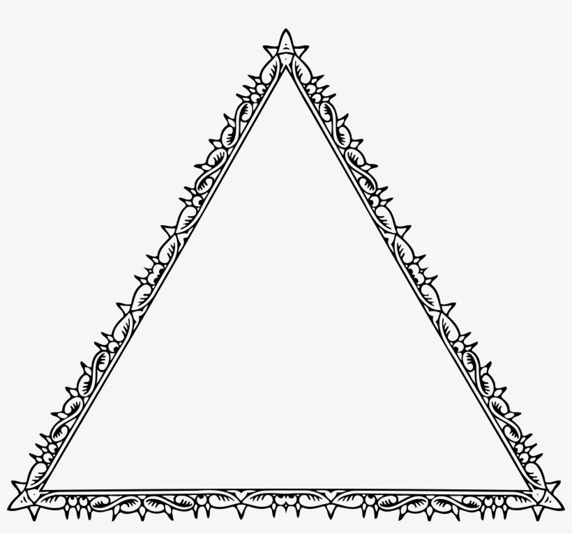 Triangle Frame Vector Clipart Free - Triangle Picture Frame Png ...