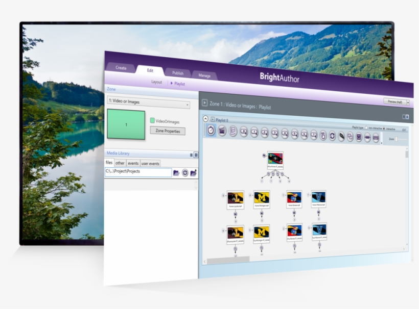 Brightauthor Screen Transparent PNG - 1000x688 - Free Download on NicePNG
