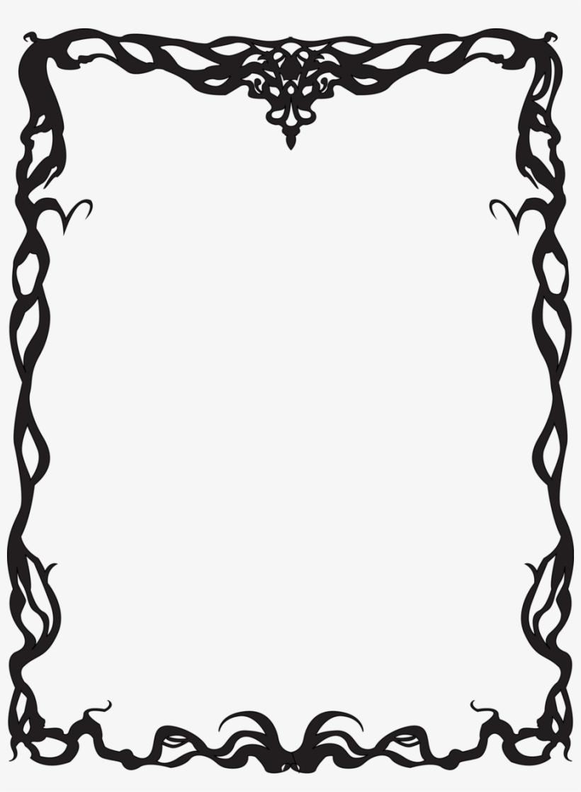Art Nouveau Border By Justencase On Deviantart - Legend Of The Shield ...