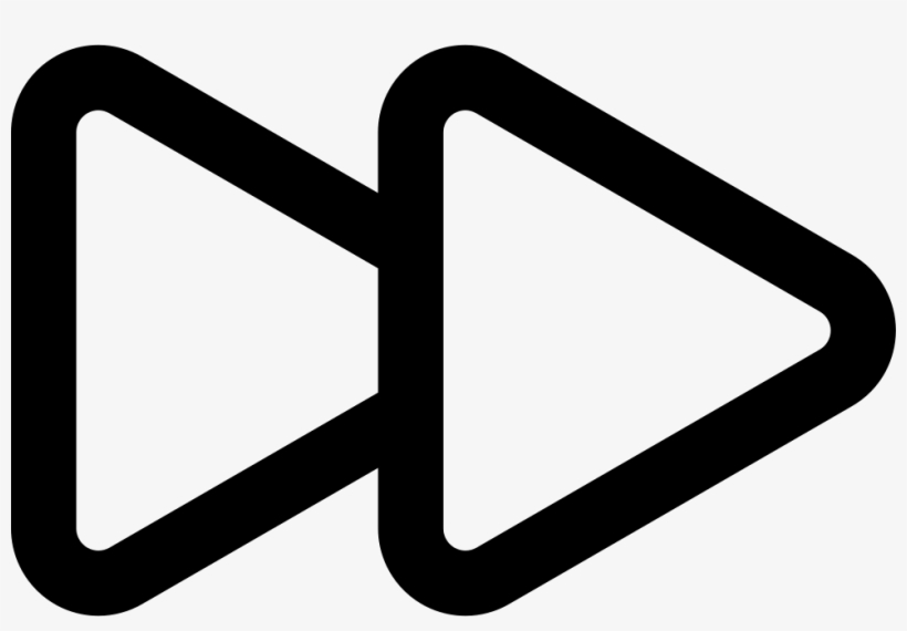 Fast Forward Button Outline - White Fast Forward Button Png Transparent ...