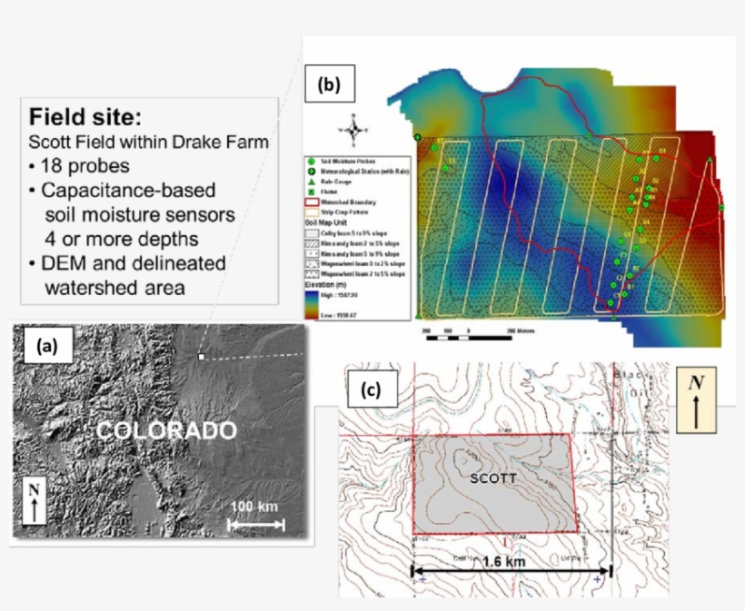 Maps Of The Study Location - Topographical Map Of Colorado Transparent ...
