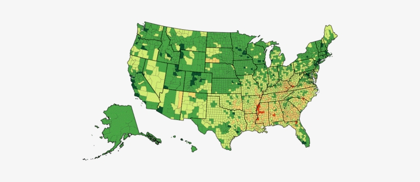 Download Life Expectancy By County, - Us Map Of Life Expectancy By ...