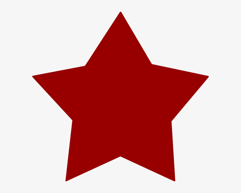Clipart Stars Maroon - Dark Red Star Png Transparent PNG - 600x577 ...