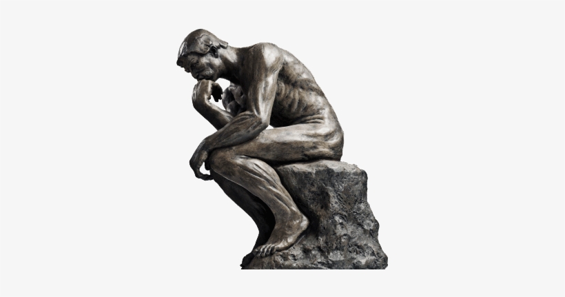 Thinker Rodin - Thinking Philosopher Transparent PNG - 322x373 - Free ...