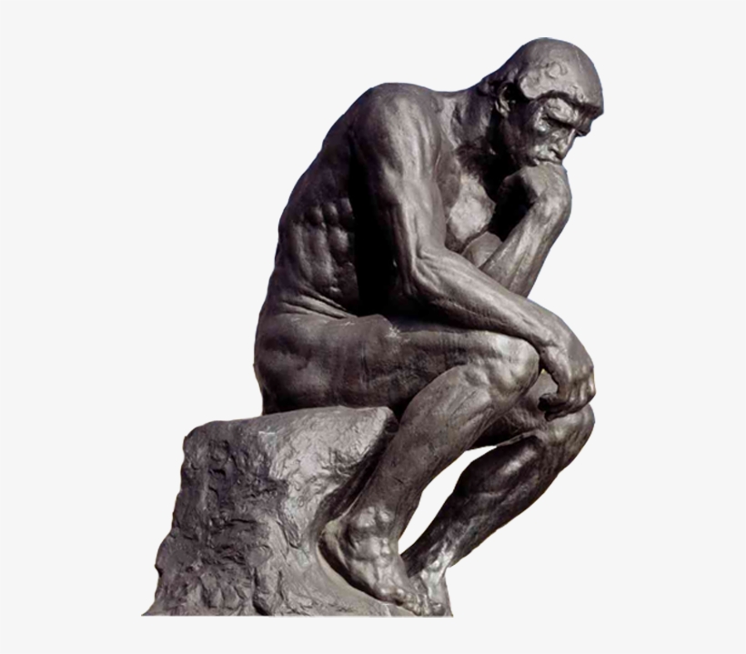 Download Thinking Statue Png - Thinking Man Statue Png - HD Transparent ...