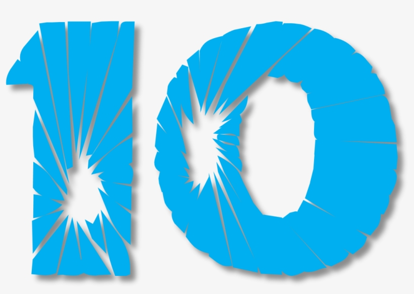 10 Number Transparent Background Png - Numero 10 Png Neon Transparent ...