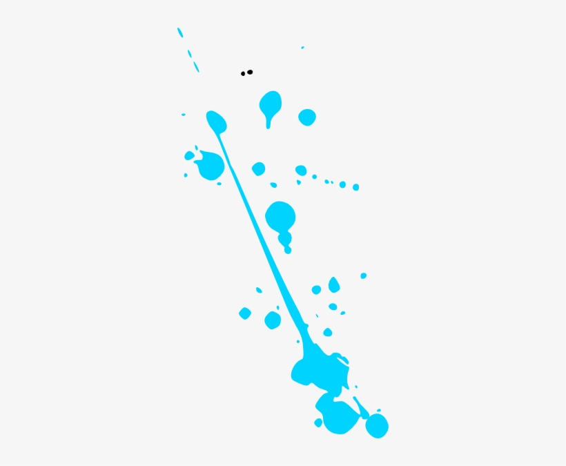 Blue Paint Splatter Clip Art At Clker - Blue Paint Splatter Png ...