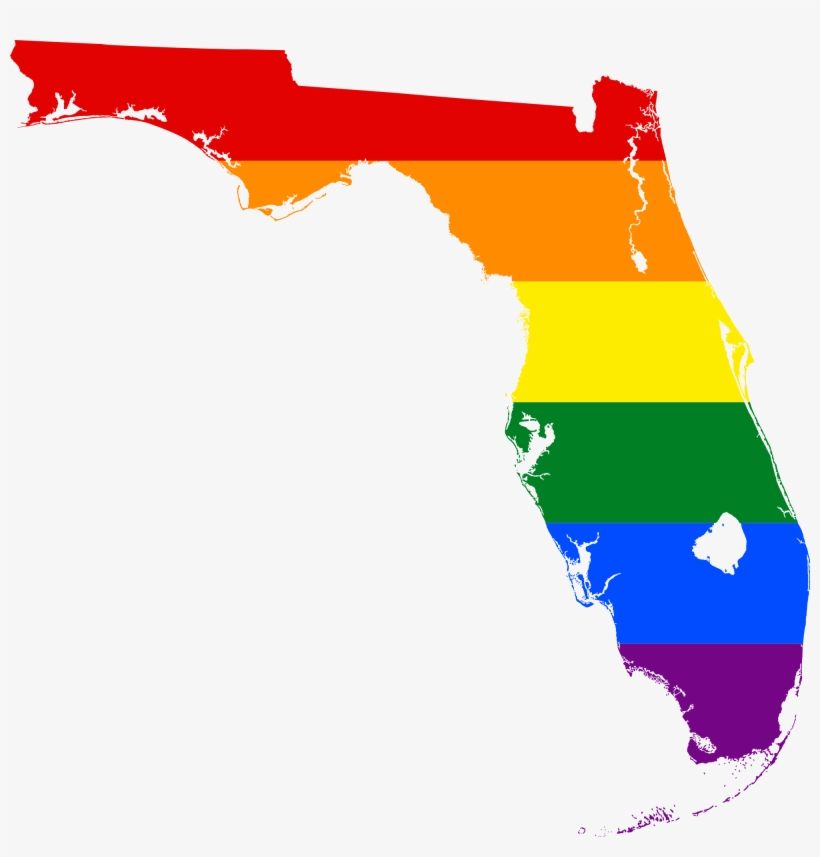 Lgbt Flag Map Of Florida - Lgbt Florida Transparent PNG - 2000x1994 ...