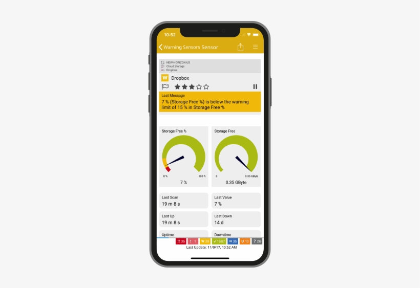 Prtg For Ios - Prtg Network Monitor Transparent PNG - 280x511 - Free ...