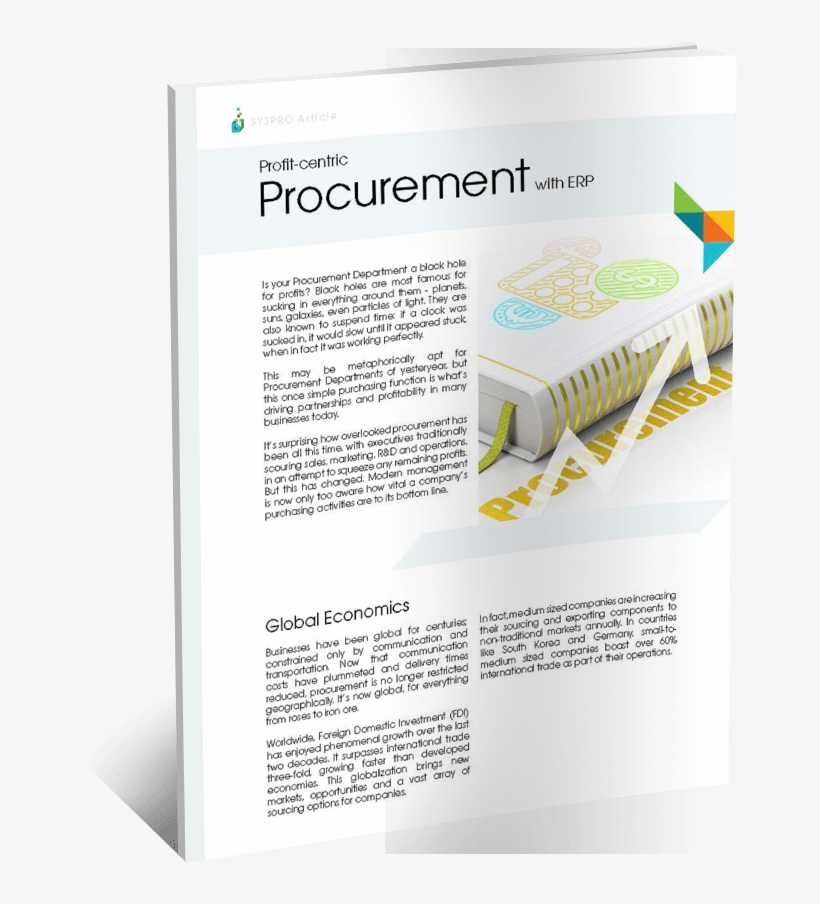 Syspro Erp Procurement White Paper - Flyer Transparent PNG - 1500x845 ...