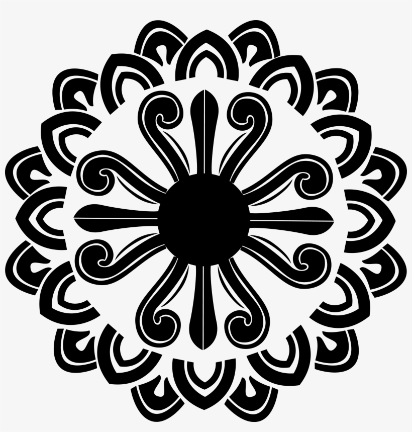 Download Graphic Patterns - Rangoli Clipart In Black Transparent PNG ...