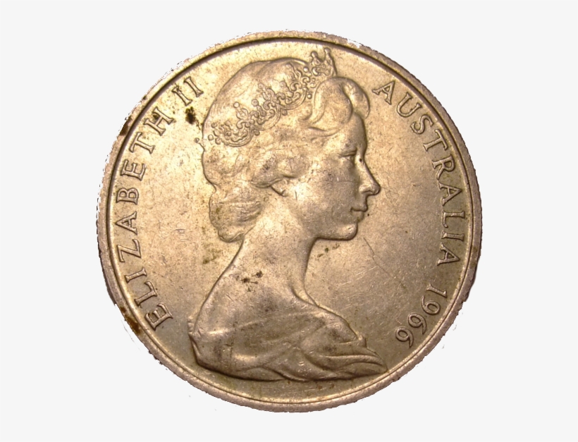 1966 Round 50 Cent Coin Obverse - 50 Cent Coin Australia Transparent ...