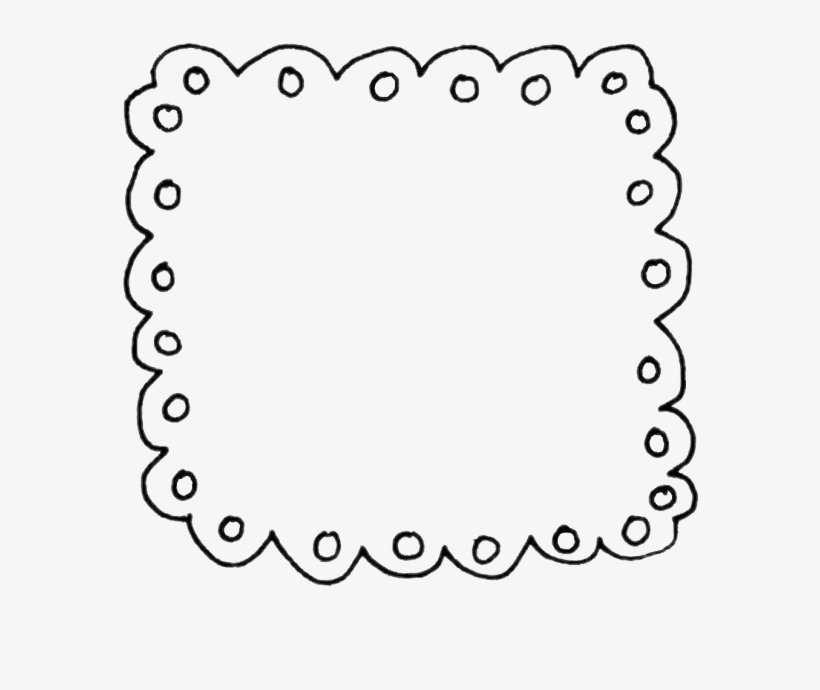 Download Black Doodle Frame Border Freetoedit - Frame Draw - HD ...