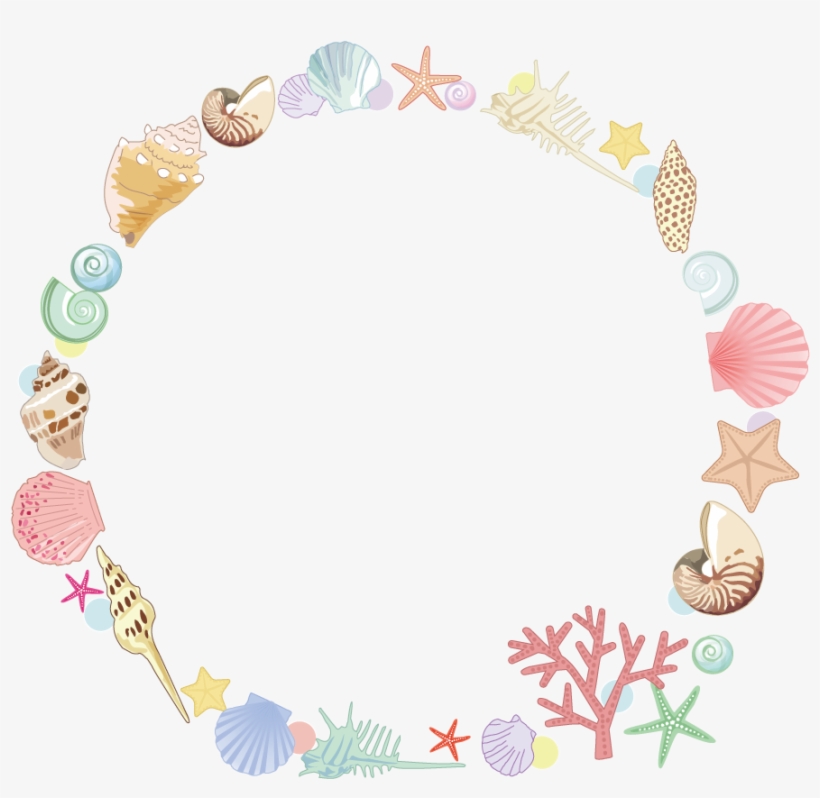 Seashell Border Clip Art Page Border And Vector