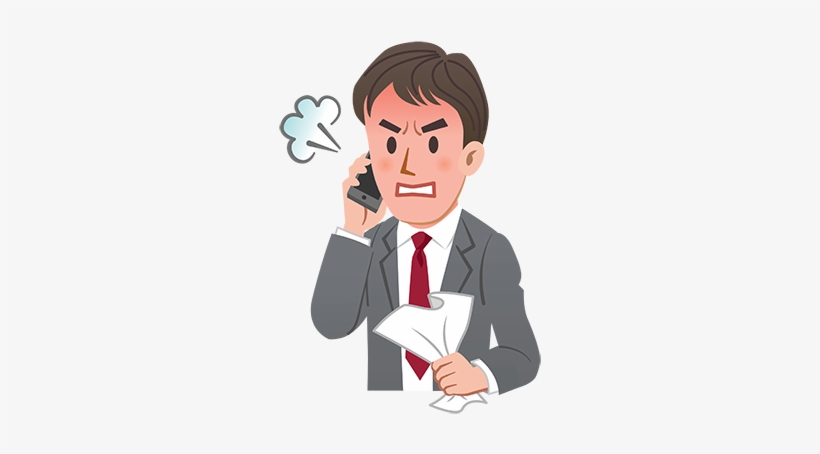 Angry Person Png Download - Angry Man With Phone Png Transparent PNG ...