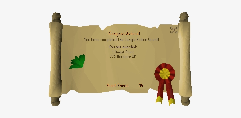 Quest Complete - Quest Runescape Transparent PNG - 490x322 - Free ...
