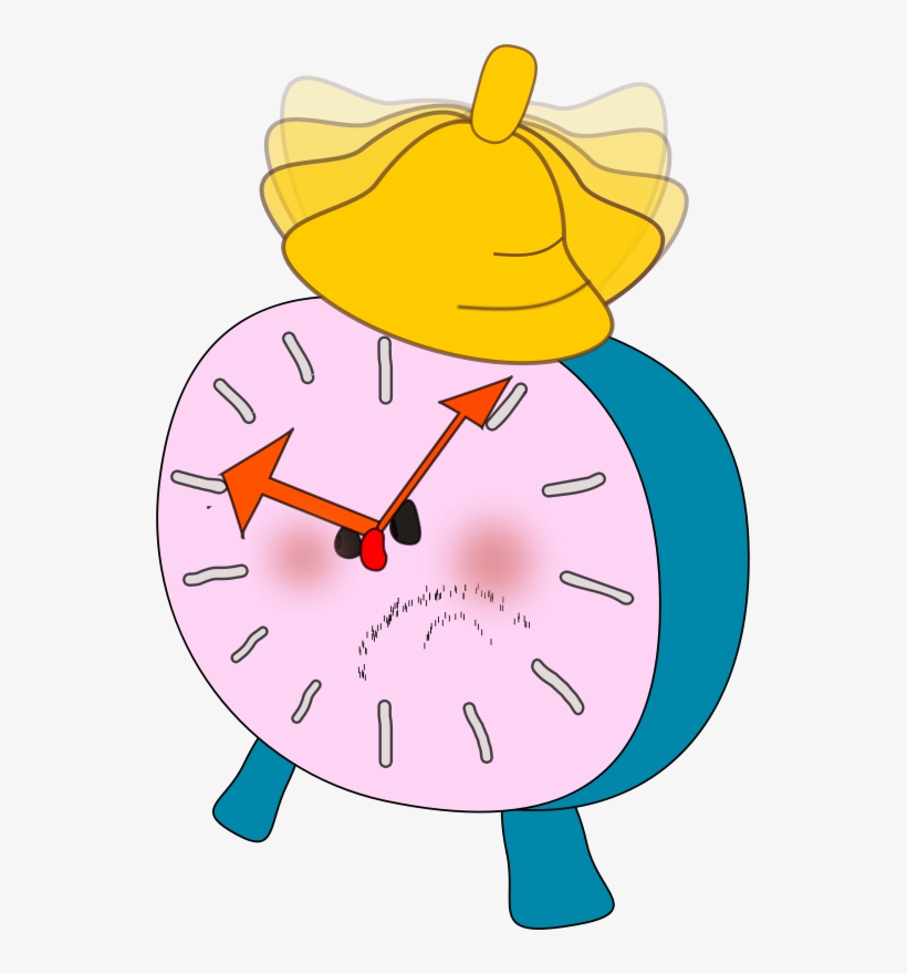 Alarm Clock Is Angry - Angry Clock Clipart Transparent PNG - 537x800 ...