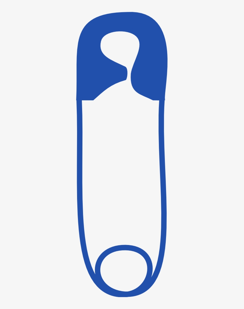 Blue Safety Pin - Blue Safety Pin Png Transparent PNG - 307x958 - Free ...
