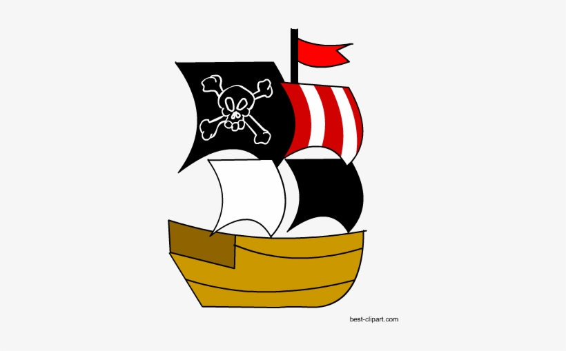 Free Pirate Boat Png Clip Art - Pirate Themed Clip Art Free Transparent ...