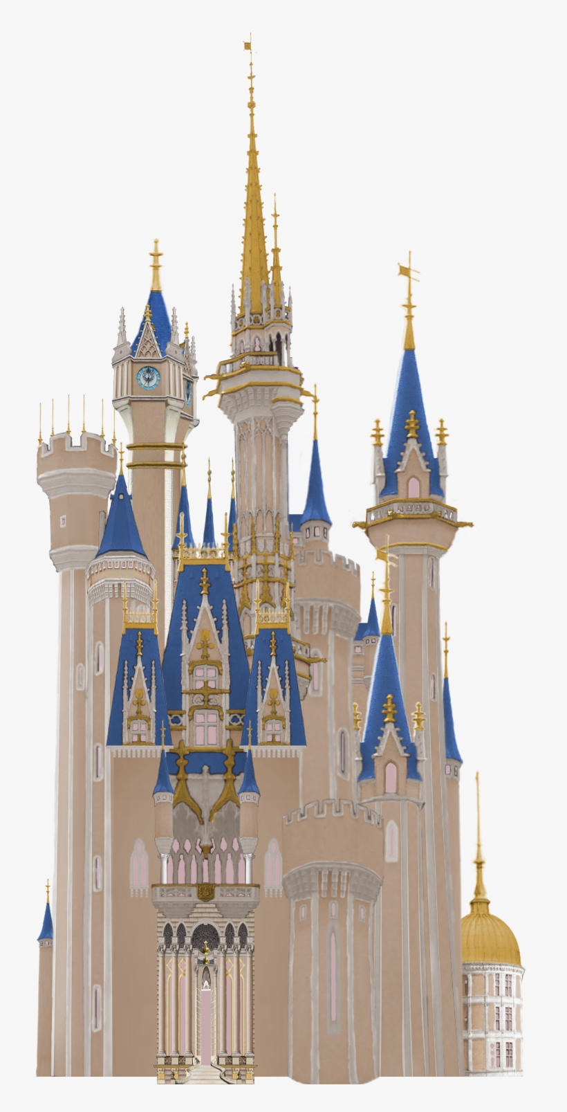Cinderella's Castle - Kingdom Hearts Cinderella Castle Transparent PNG ...