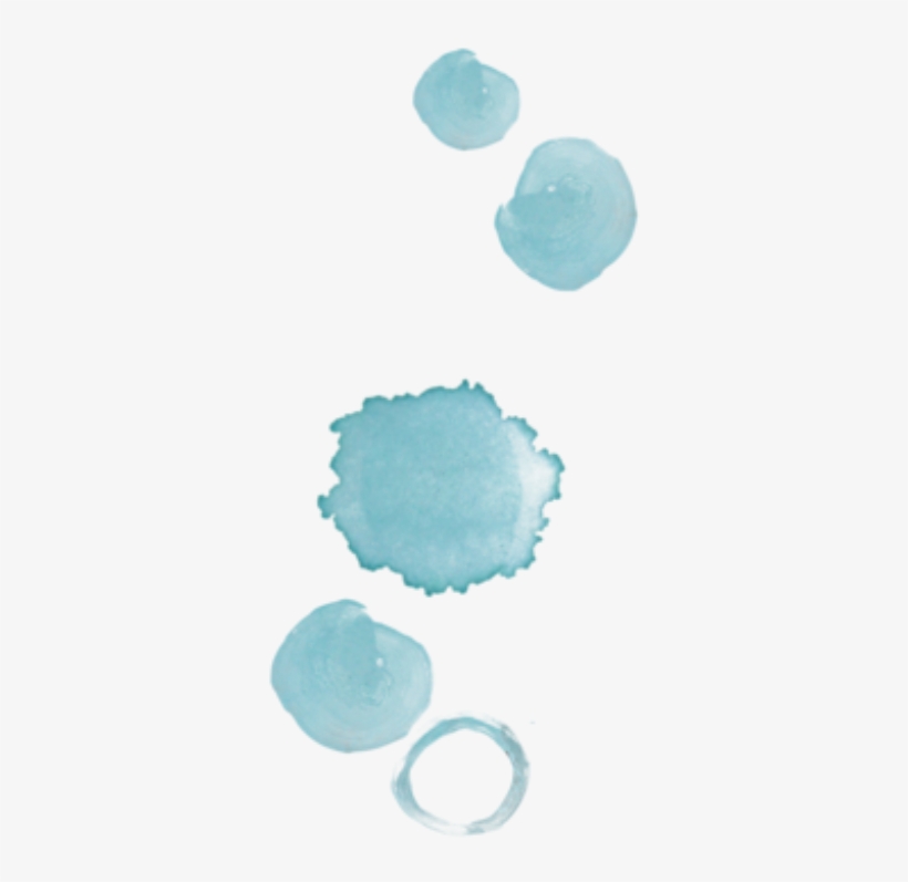 Ftestickers Watercolor Dots Blue - Watercolor Painting Transparent PNG ...