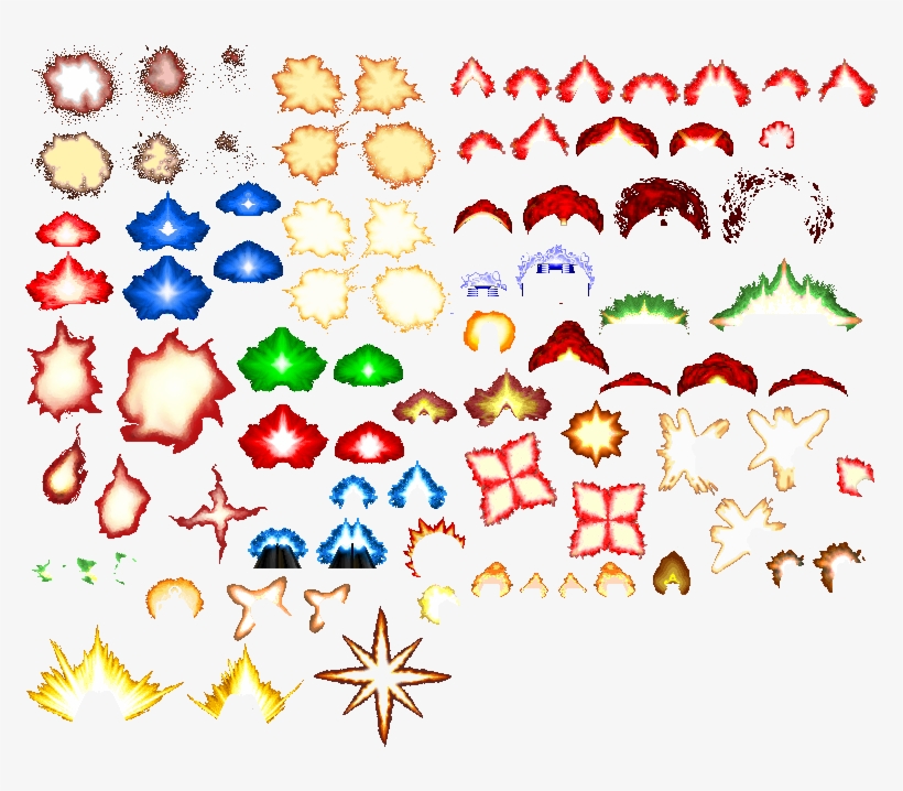 Download Muzzle Flash Sprite Png - Drawing - HD Transparent PNG - NicePNG.com