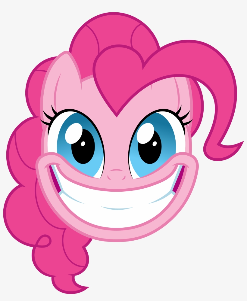 Pinkie Pie Pink Face Facial Expression Nose Cartoon - Pinkie Pie Smile ...