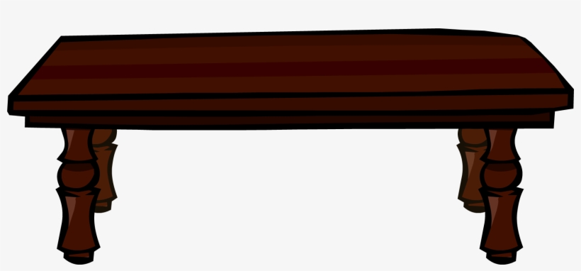 Rosewood Dinner Table - Club Penguin Long Table Transparent PNG ...