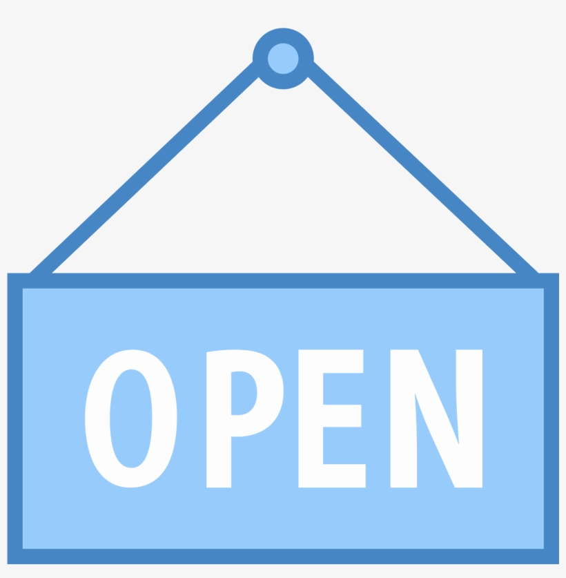 Download Open Sign Icon - Sign - HD Transparent PNG - NicePNG.com