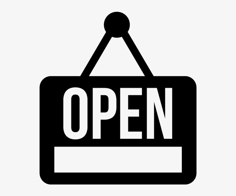 Open Sign Icon - Open En Closing Signs Transparent PNG - 750x750 - Free ...