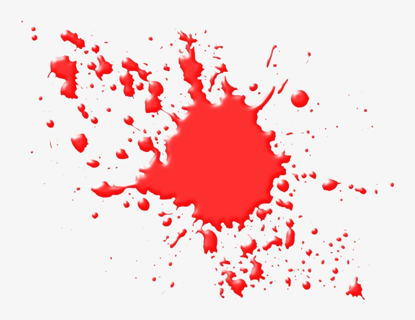 Blood Splatter Transparent Cartoon Drop And Blob Of Blood Firdausm