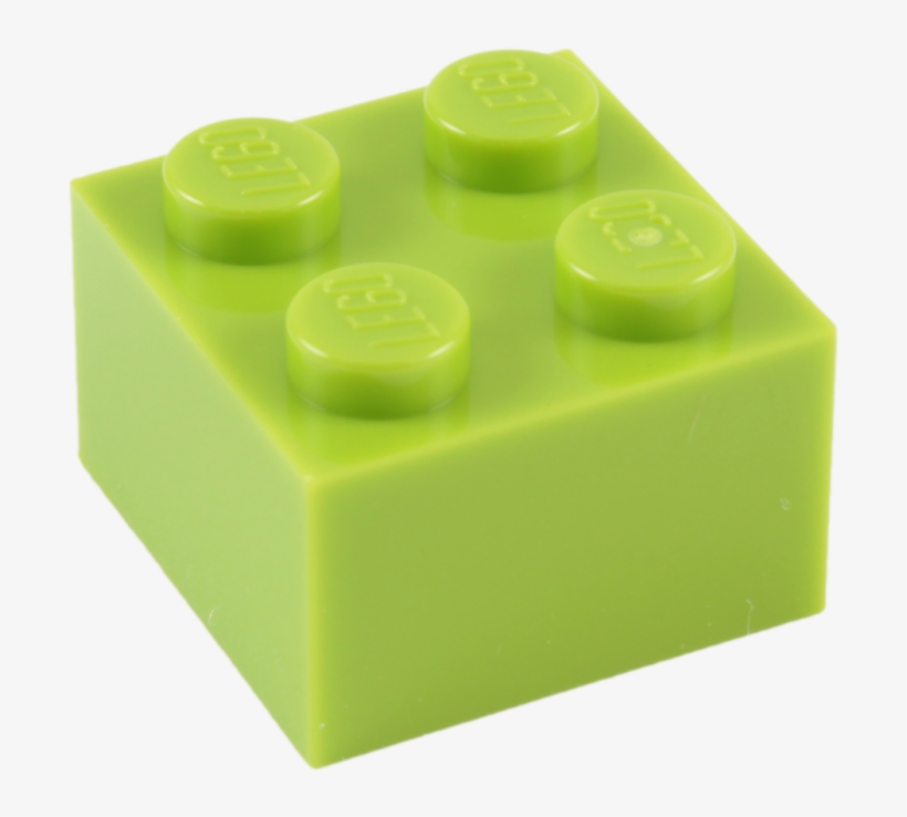 31666213 - Lego Lime Green 2x2 Brick X10 3003 4220632 Transparent PNG ...