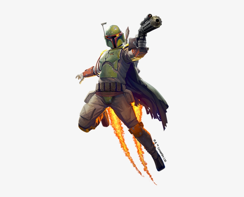 Boba Fett Flying