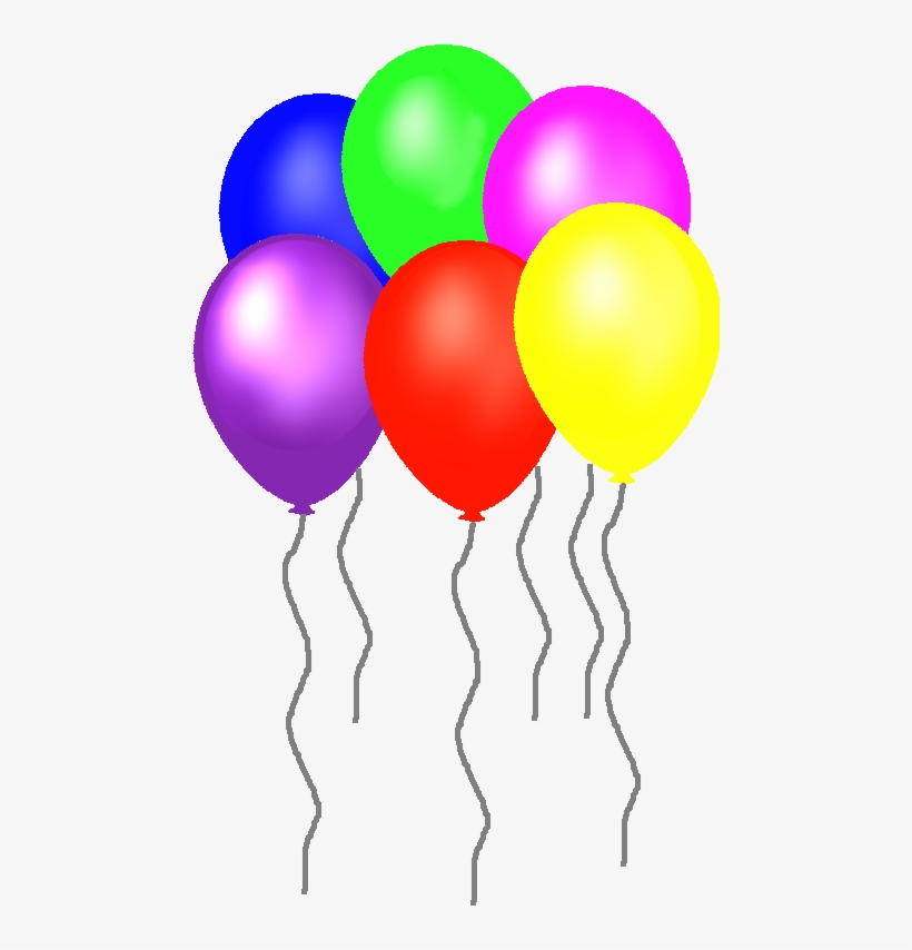 These Balloons With Strings Rotate And Move - Balloon Transparent PNG ...
