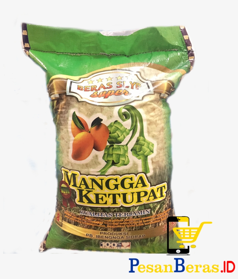 Beras Slyp Super Cap Mangga Ketupat 25kg - Rice Transparent PNG ...