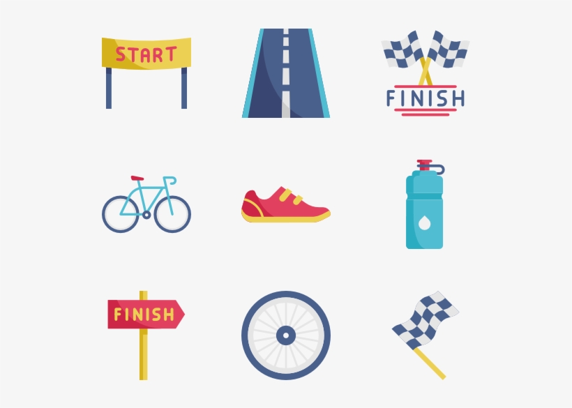 Road Bicycle Racing - Race Start Icon Transparent PNG - 600x564 - Free ...