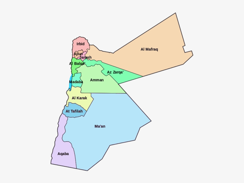 Jordanian Governorates - 12 Governorates Of Jordan Transparent PNG ...