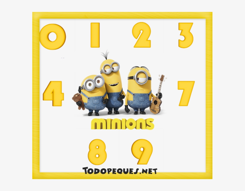 Numeros De Minions - Trio Célèbre Dessin Animé Transparent PNG ...