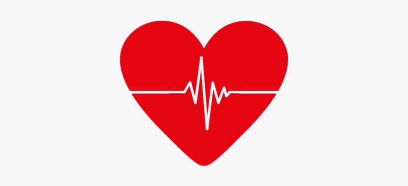 Heart With Cardiogram No Background - Heart With Ecg Logo Transparent ...
