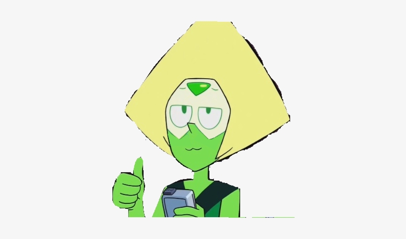 Peridot Thumbs Up - Peridot Steven Universe Happy Transparent PNG ...