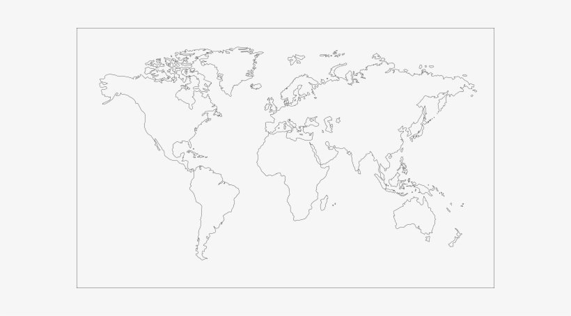 Clipart World Map Outline - World Map Transparent PNG - 600x374 - Free ...