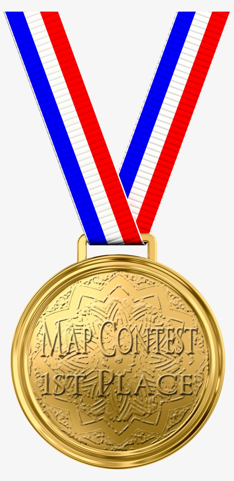 1st Place Medal - Gold Medal Transparent Background Transparent PNG ...