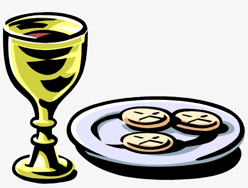 Vector Illustration Of Christian Catholic Religion - Wine And Eucharist ...