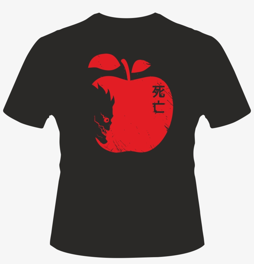 Manzana Kamis Tas Personalizacion - Death Note Apple Shirt Transparent ...