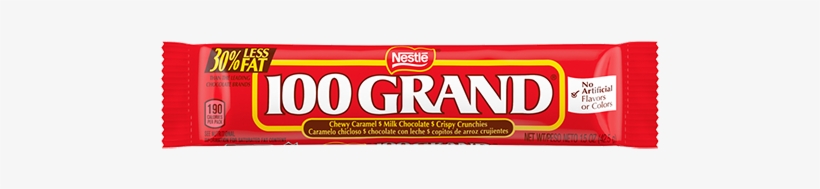 100 Grand Candy Bar - 100 Grand Candy Bar - 1.5 Oz Packet Transparent ...