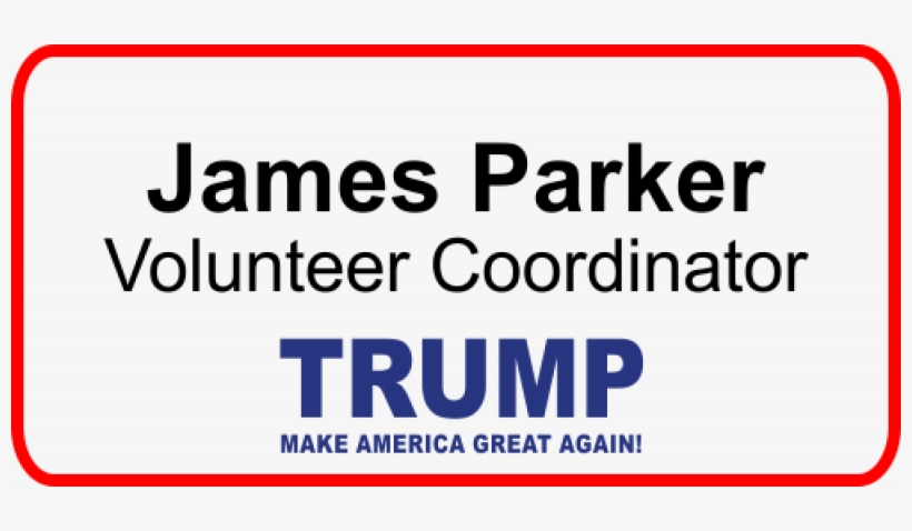 Trump Presidential Name Tag - Donald Trump Yard Sign | Make America ...