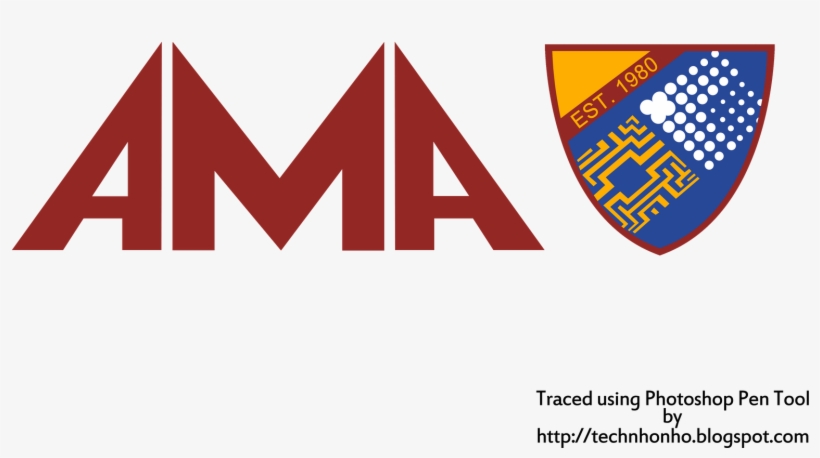 Download And Here Are The Finished Ama Computer University Logo - Ama ...