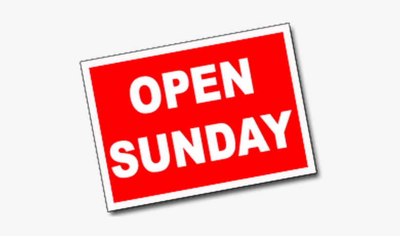 Photo - Open Sundays Transparent Transparent PNG - 530x406 - Free ...
